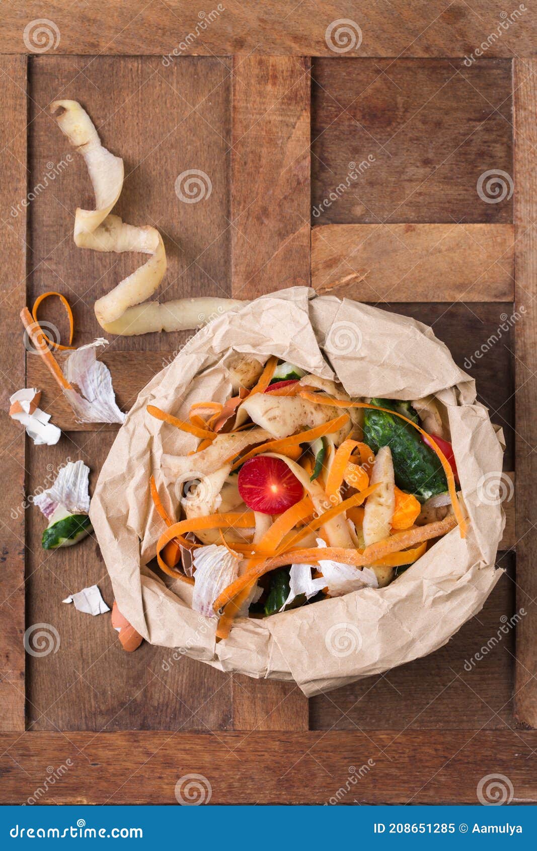 Kitchen Leftovers for Recycling and Composting Garbage Sorting Zero ...