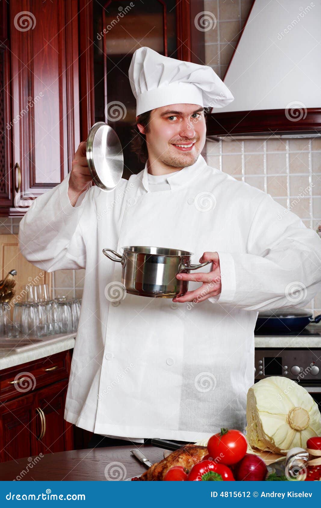 Kitchen man stock photo. Image of domestic, interior, education - 4815612