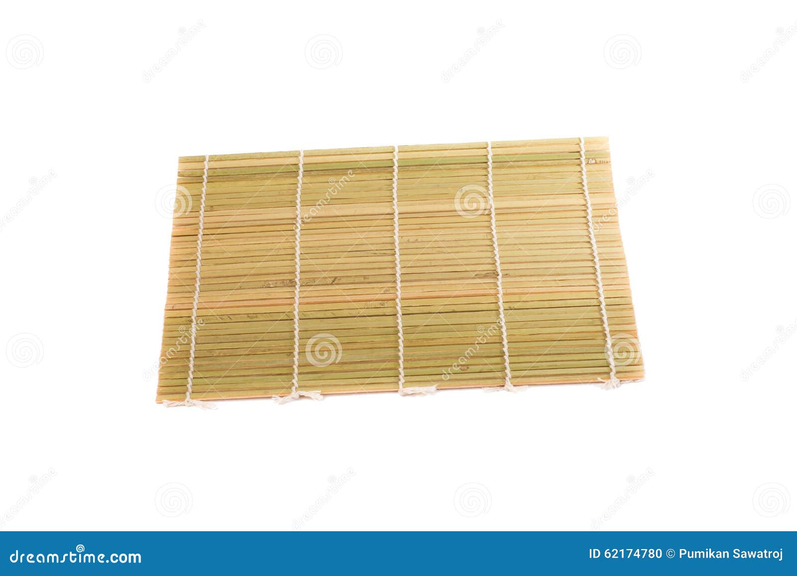 Kitchen Mat Rolled Up on a White Background Stock Photo - Image of ...