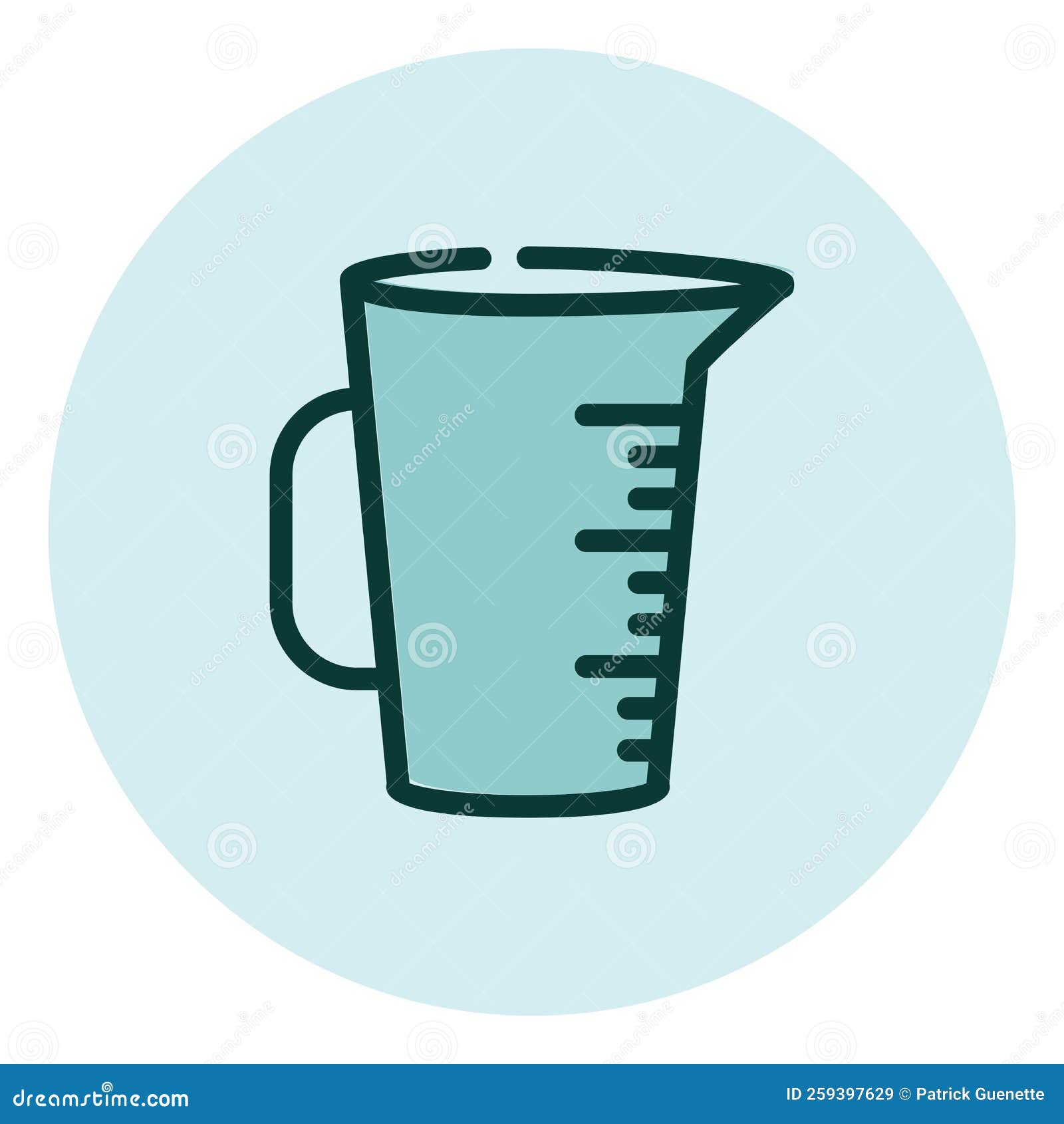 Kitchen Measuring Cup, Icon Stock Vector - Illustration of element ...