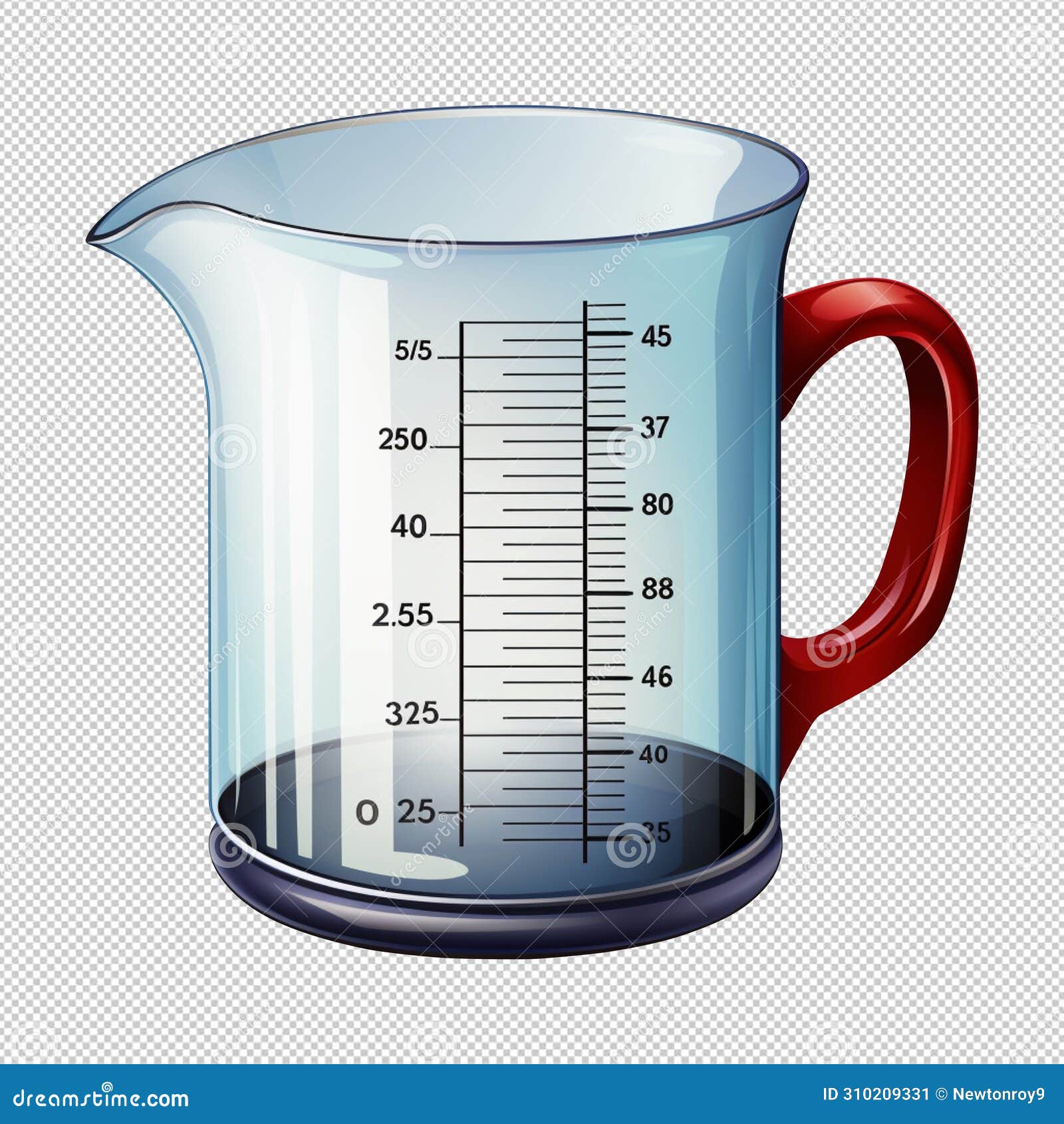 Kitchen Measuring Cup Isolated on Transparent Background Stock Image ...