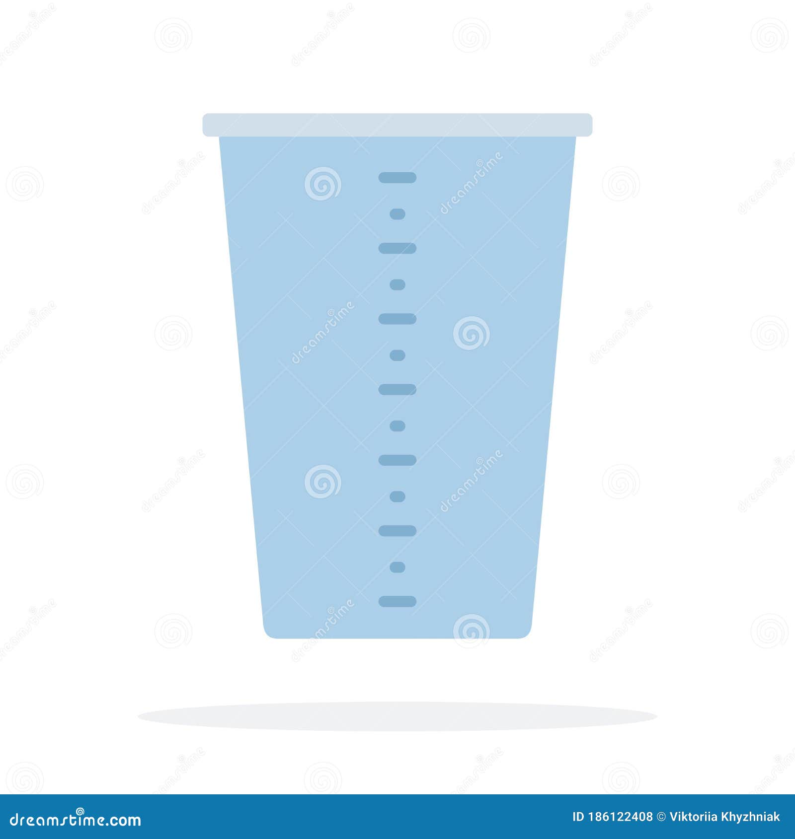 Kitchen Measuring Cup Vector Flat Isolated Stock Vector - Illustration ...