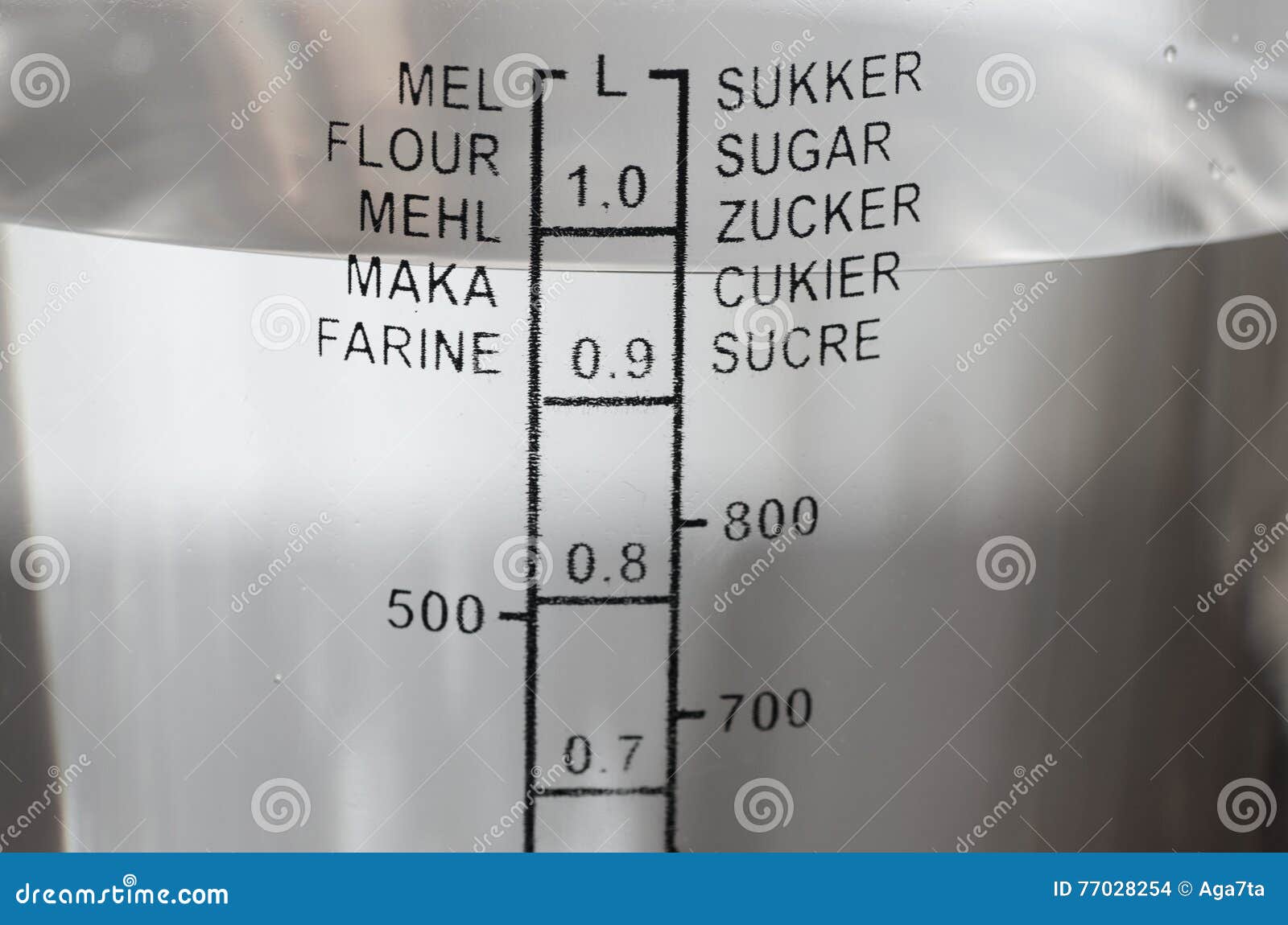 Kitchen Measuring Cup with Water Stock Photo - Image of kitchenware ...