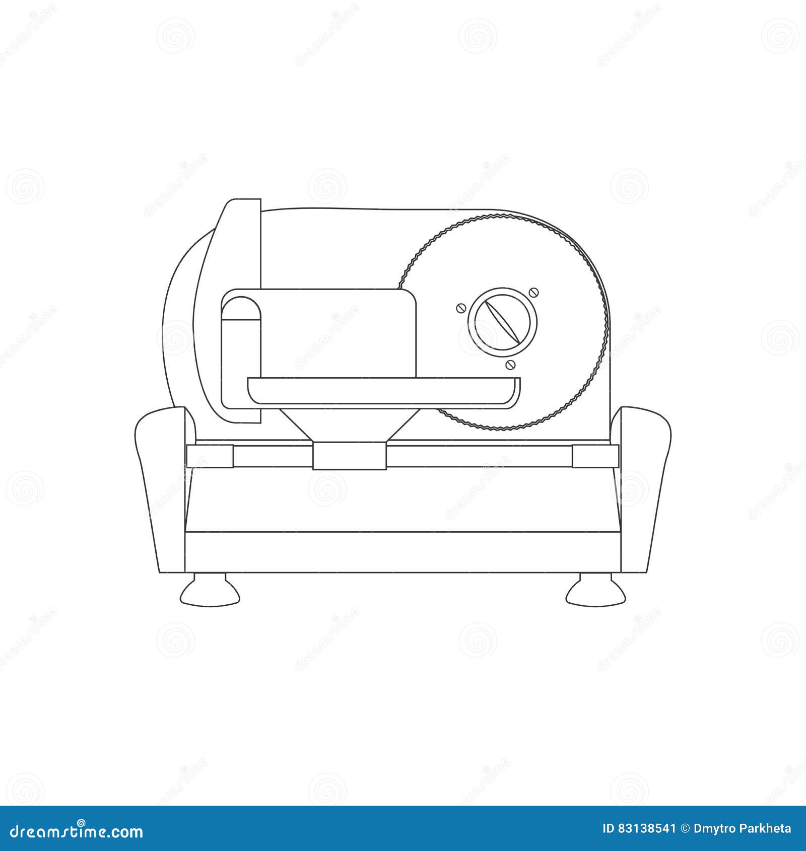 Slice Slicer Food Cartoon Vector Illustration | CartoonDealer.com ...