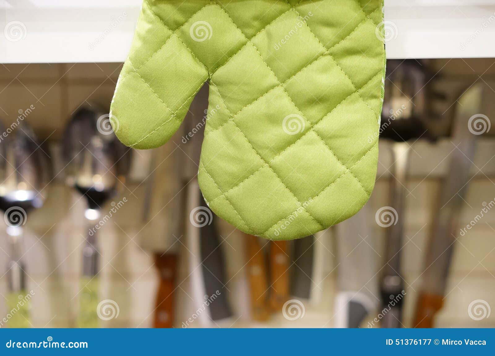 Kitchen mitten stock image. Image of mitten, green, glove - 51376177