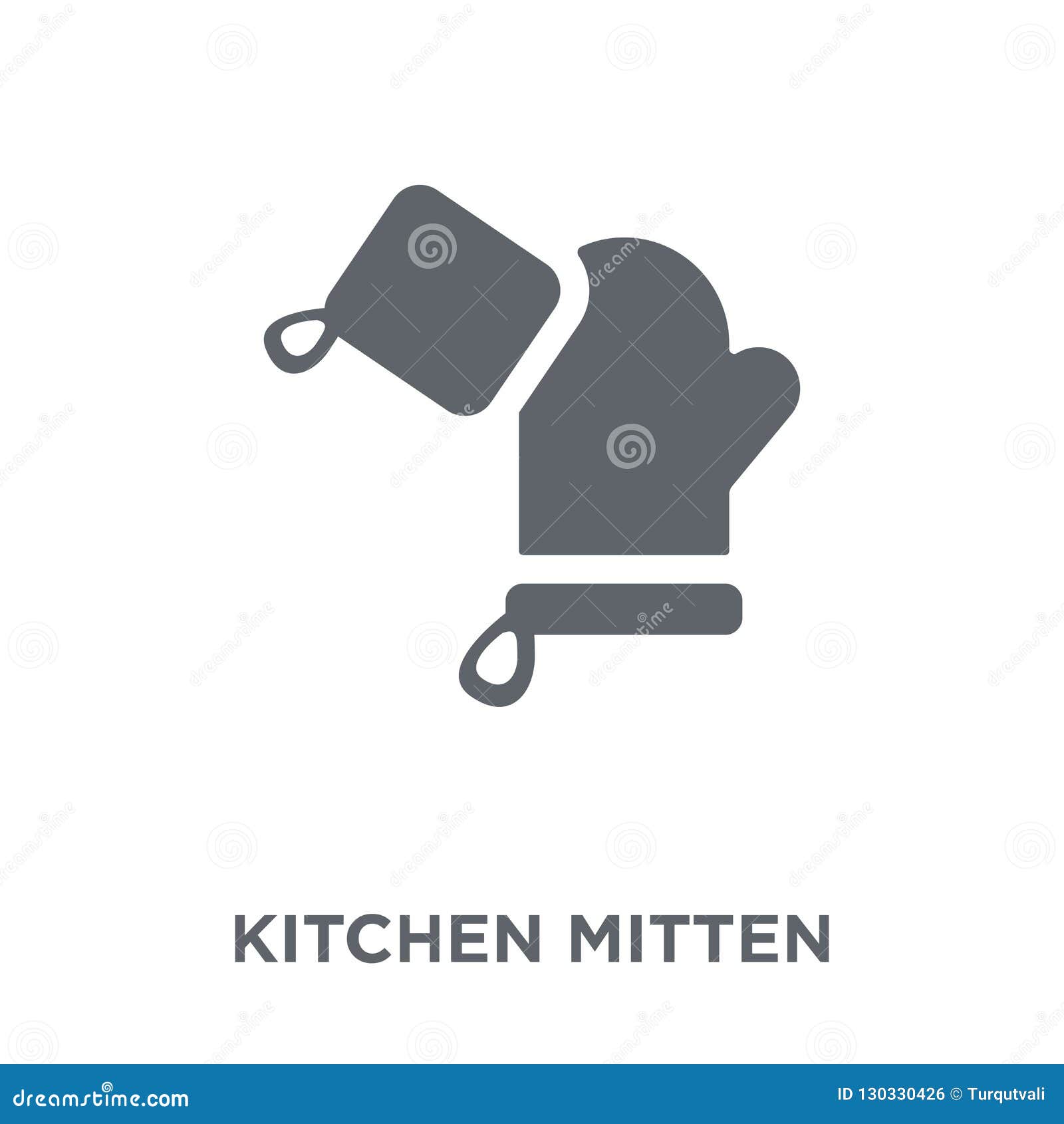 Kitchen Mitten One Line Continuous Drawing. Kitchen Tools Continuous ...
