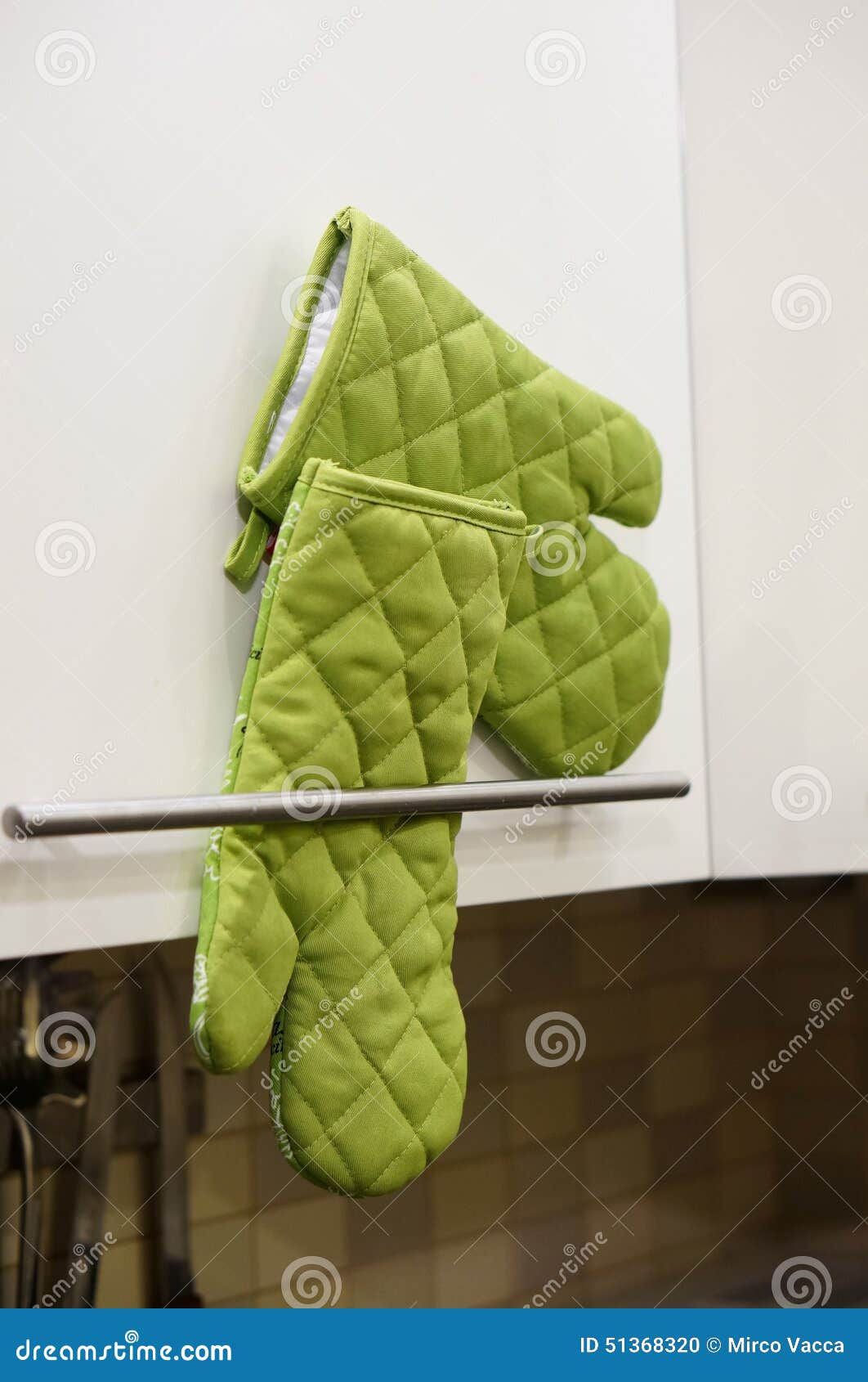 Kitchen mittens stock photo. Image of mittens, green - 51368320