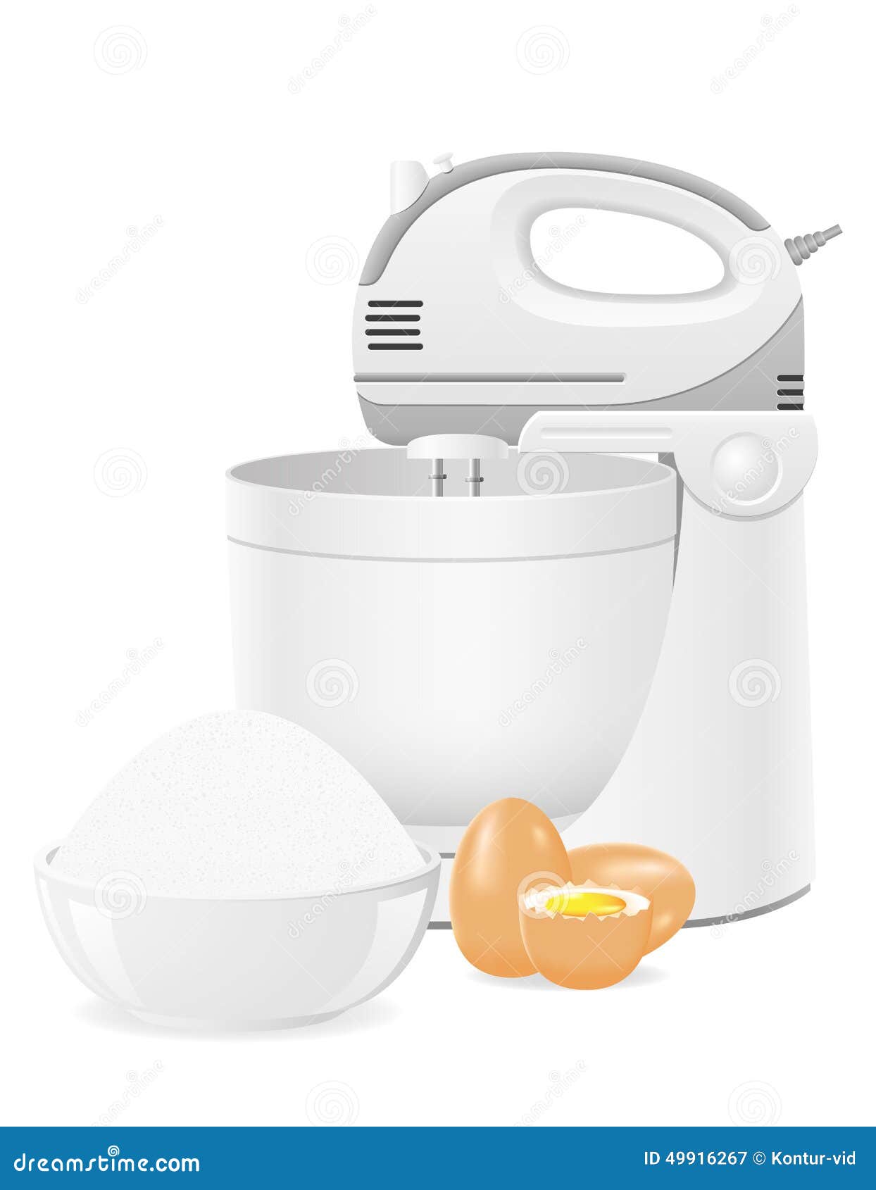 Kitchen Mixer Vector Illustration Stock Vector - Illustration of ...