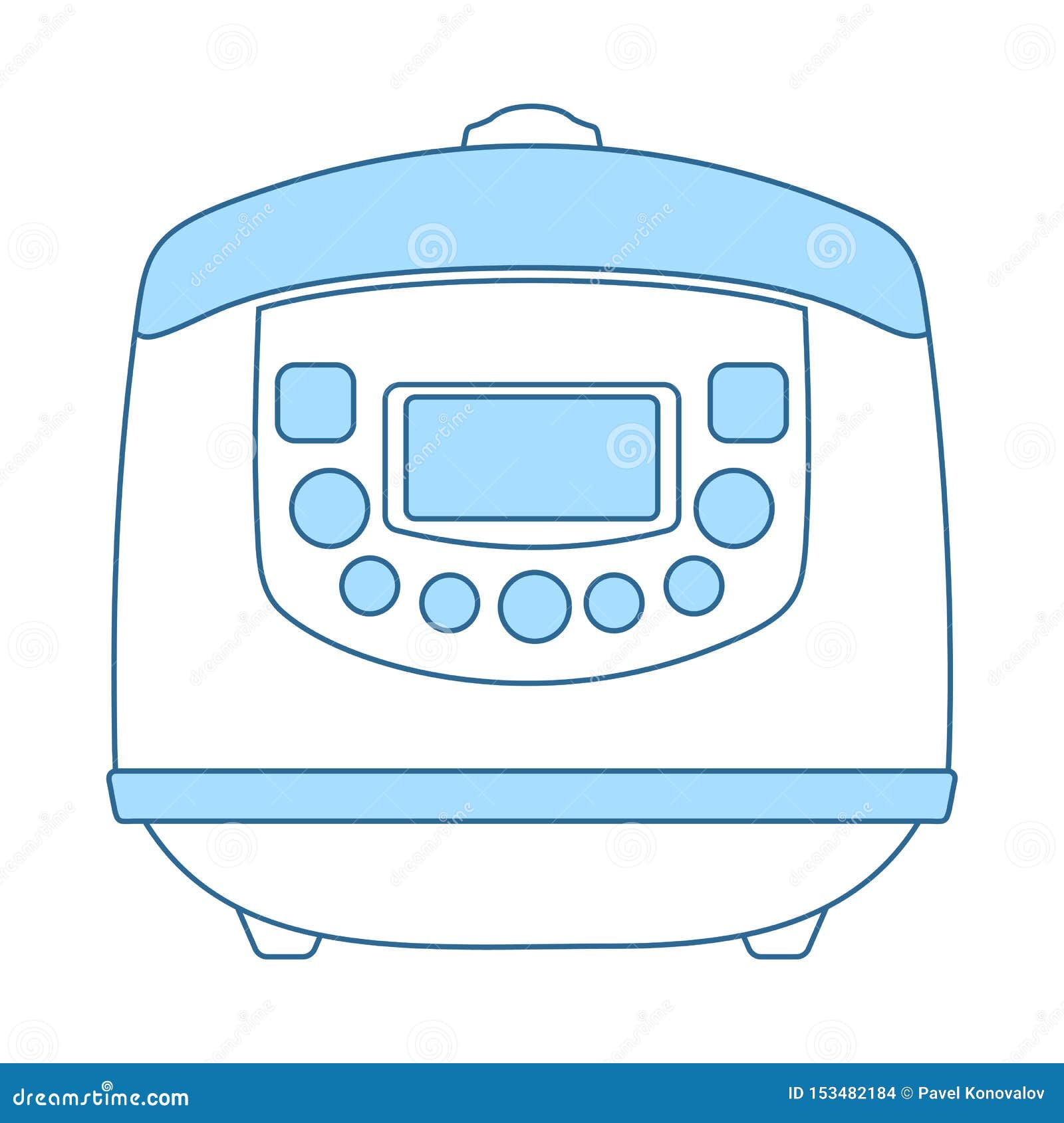 Kitchen Multicooker Machine Icon Stock Vector - Illustration of cook ...