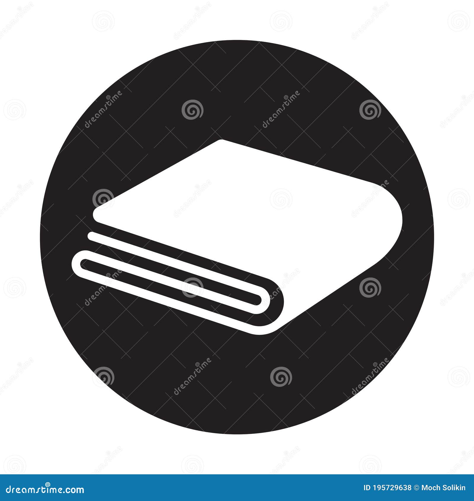 Folded Sanitary Napkin Icon. Linear Logo Of Square Hygiene Pad Package ...