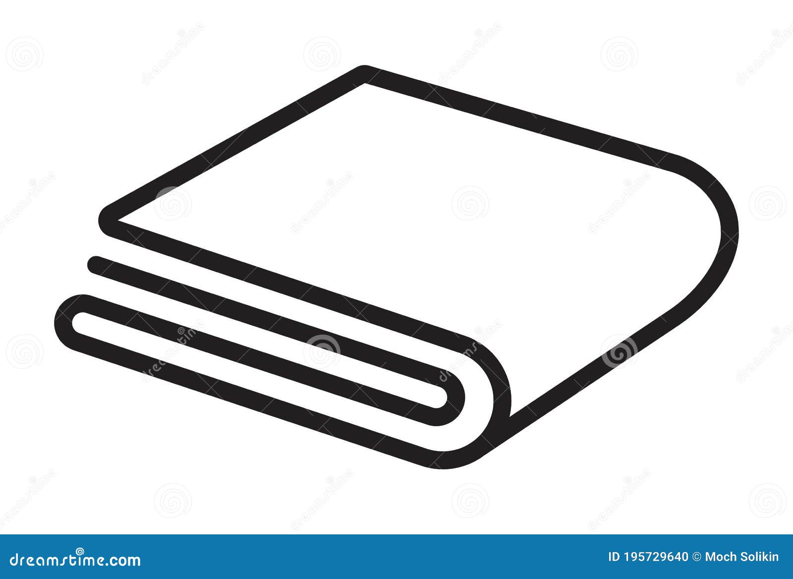 Kitchen Napkin / Folded Paper Napkin Line Art Icon for Apps or Website ...