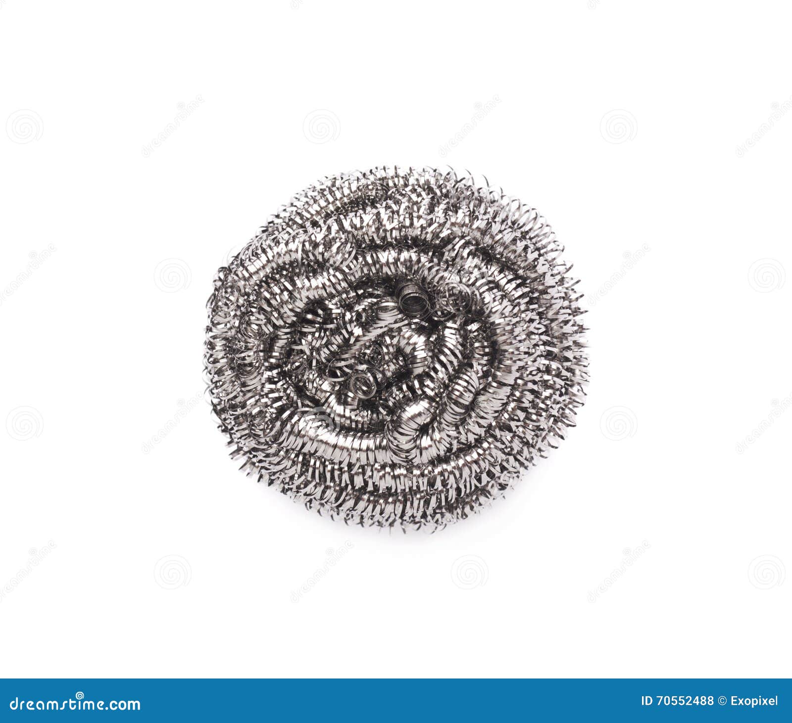 Kitchen New Metal Sponge Isolated Over White Background Stock Photo ...