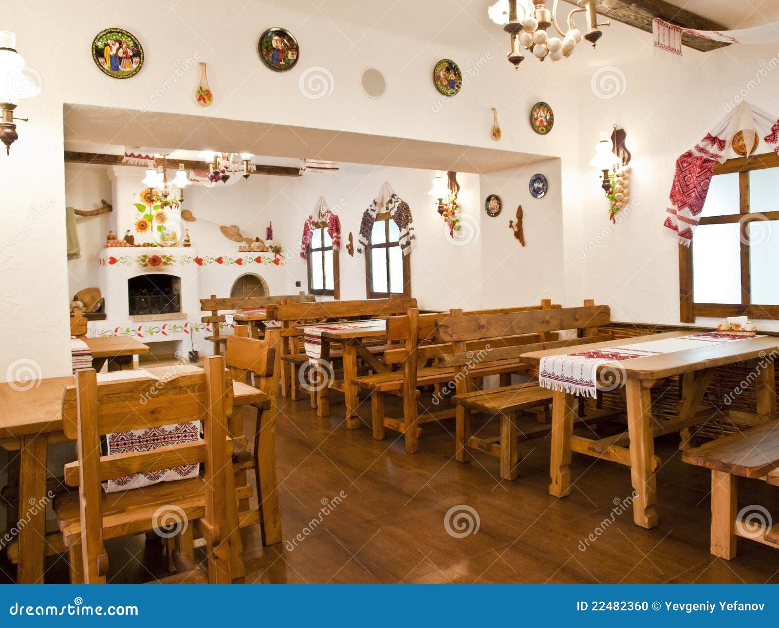 The Kitchen in the Old Slavic Style Stock Photo - Image of ukrainian ...