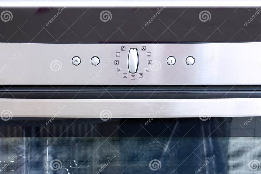 Kitchen oven buttons stock photo. Image of unit, grill - 19476308