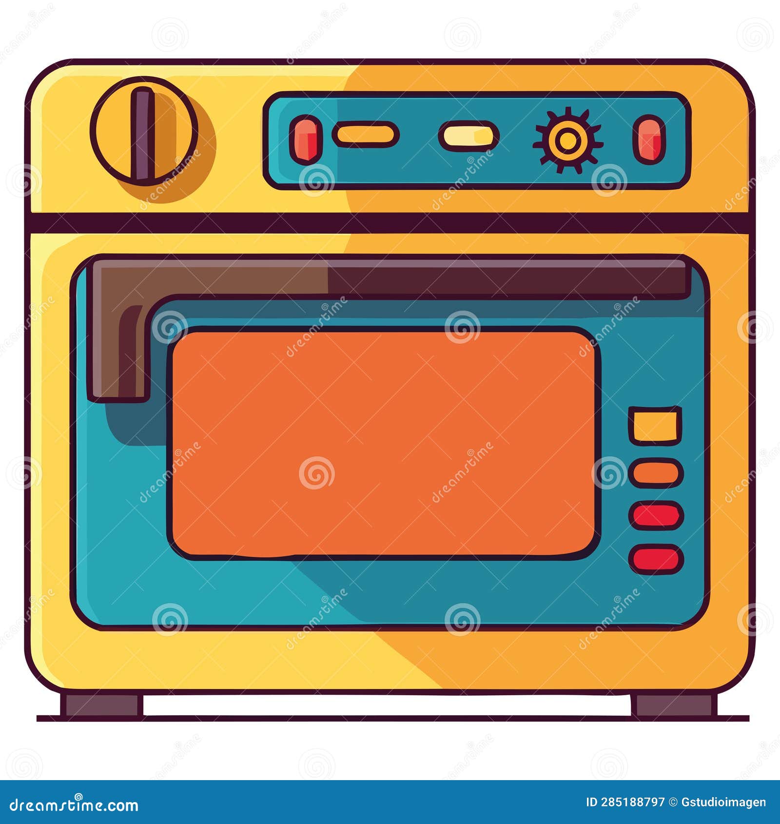 Kitchen oven vector stock vector. Illustration of simplicity - 285188797