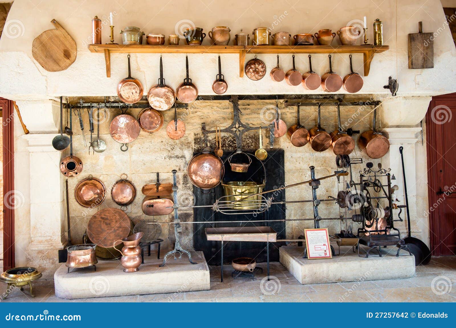 Kitchen And Vintage Equipment And Utensils Inside Victorian Workhouse ...