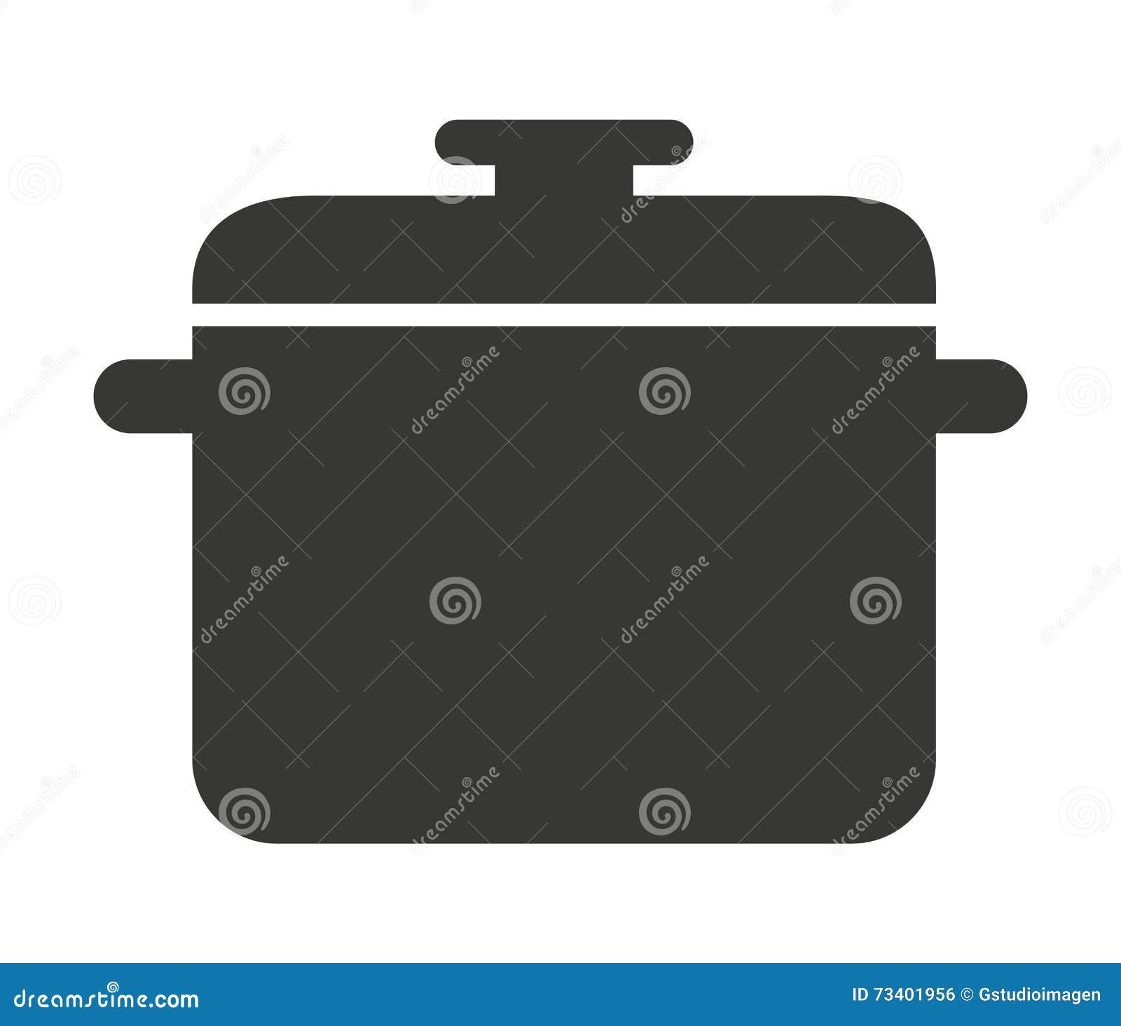 Kitchen Pot Isolated Icon Design Stock Illustration - Illustration of ...