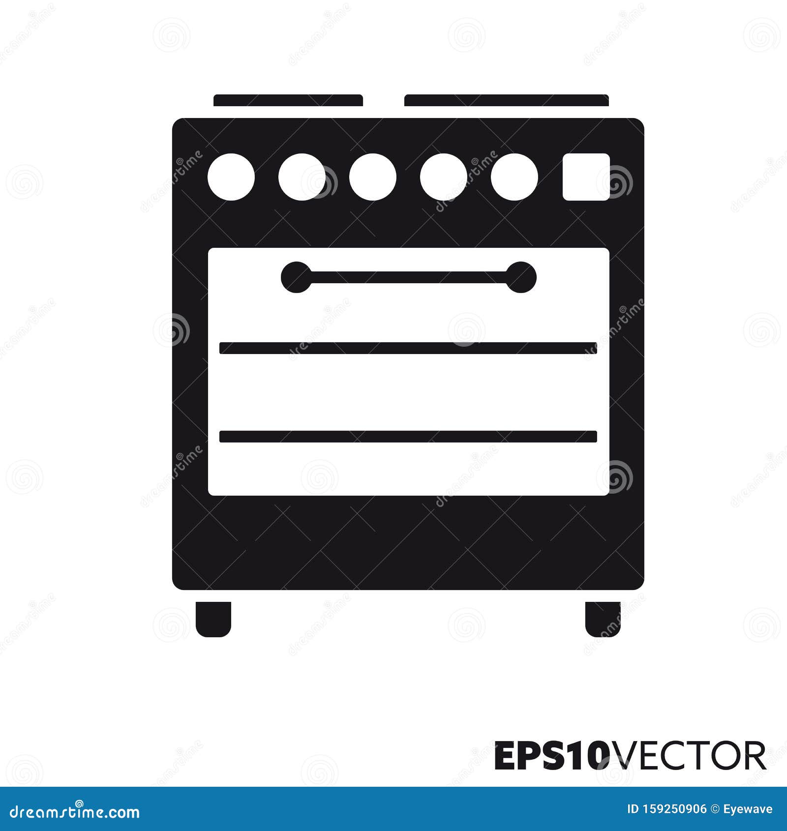 Kitchen Range Vector Glyph Icon Stock Vector - Illustration of range ...