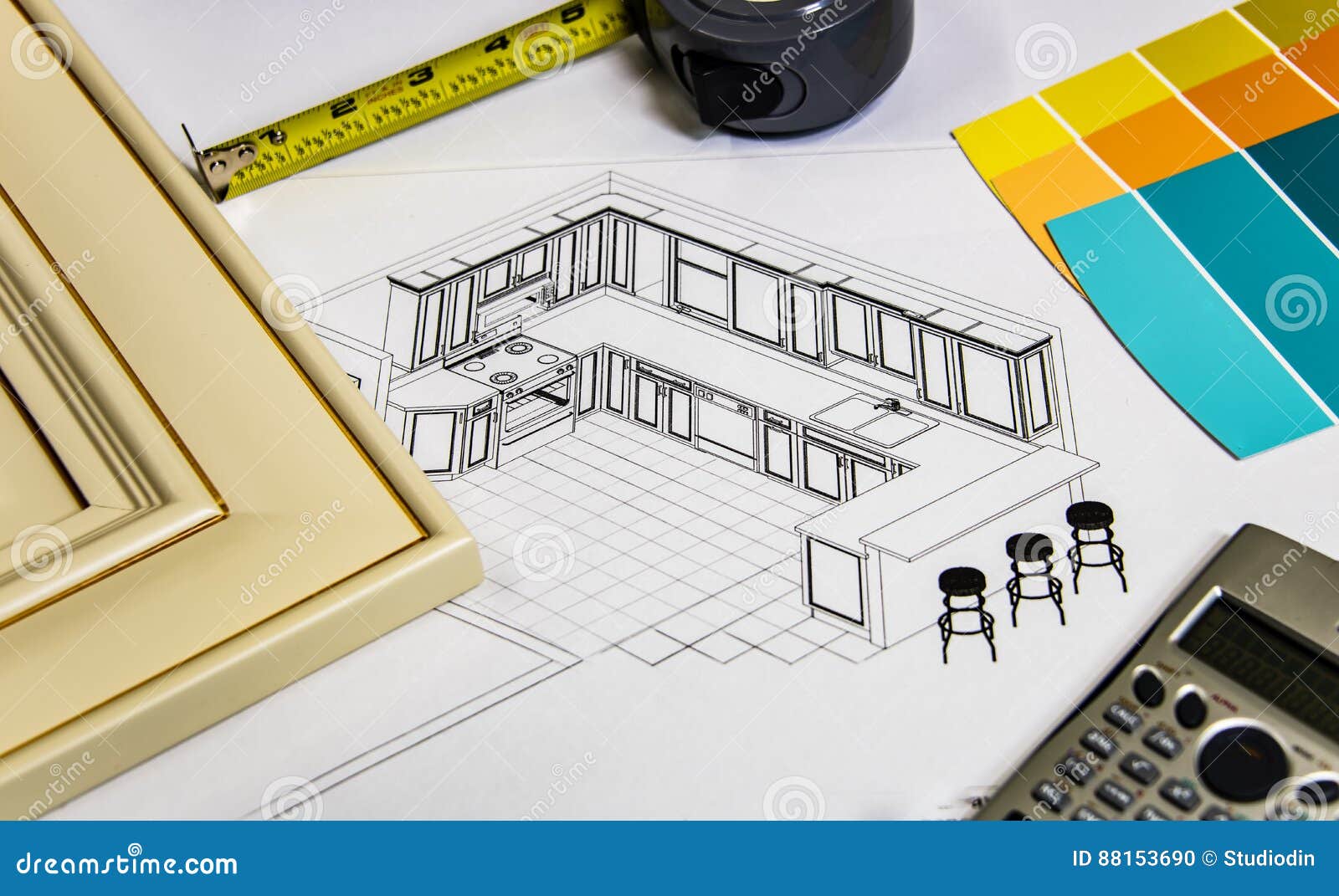 Kitchen Renovation Material Selection with Kitchen Door, Cabinet ...