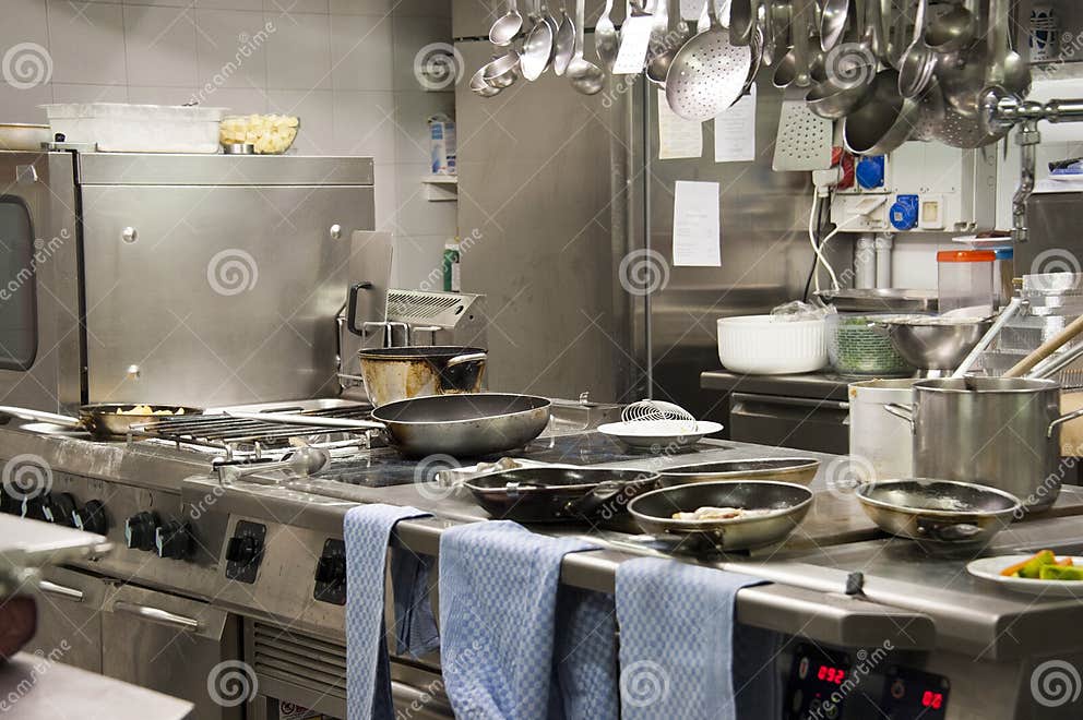 Kitchen restaurant stock image. Image of food, dish, furniture - 26221741