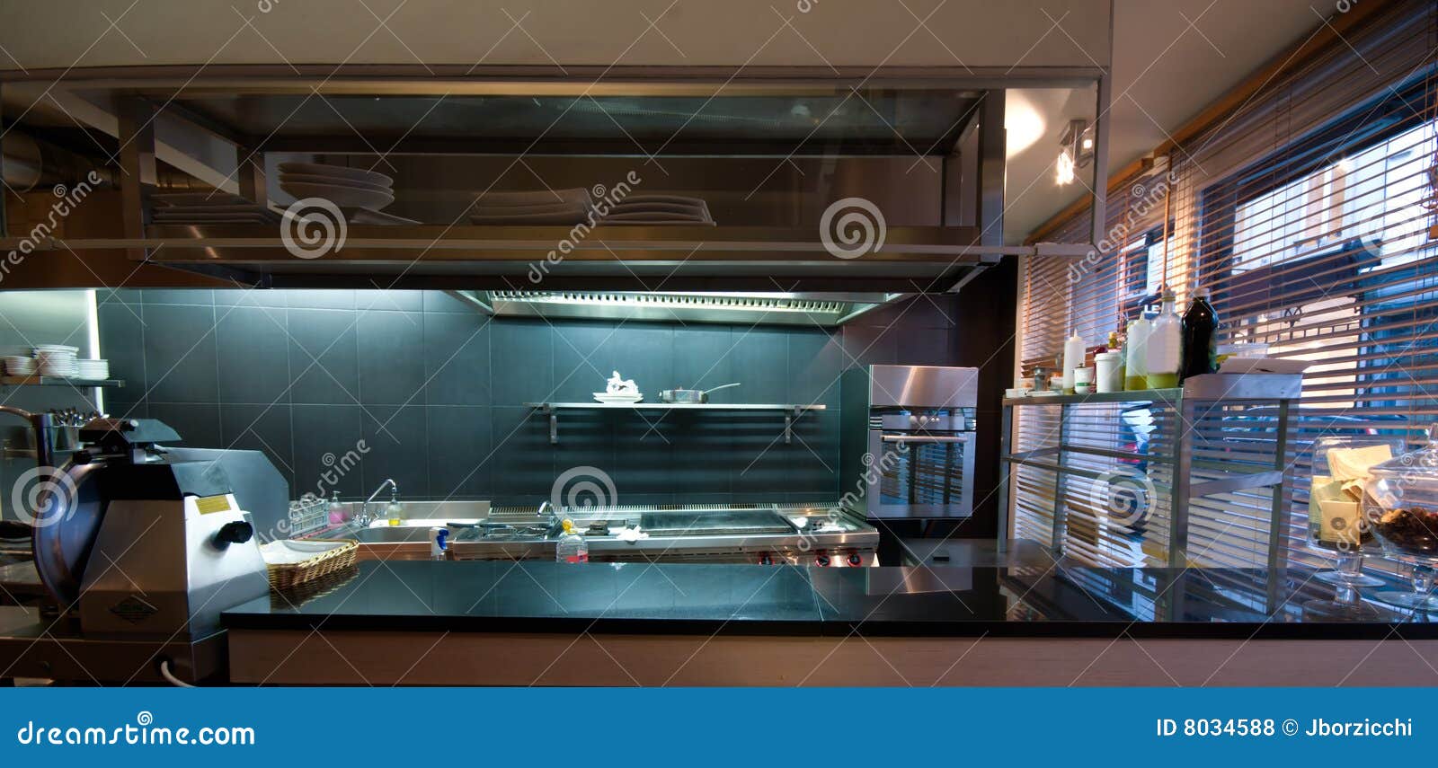 Kitchen of a restaurant stock photo. Image of domestic - 8034588