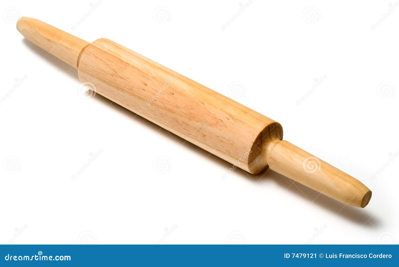 Kitchen rolling pin stock image. Image of isolated, chef - 7479121