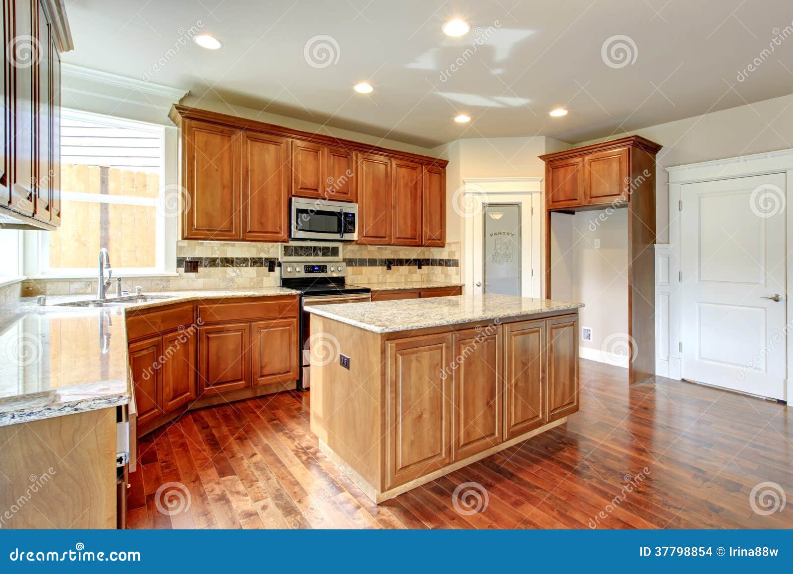 Kitchen room design stock photo. Image of empty, bright - 37798854