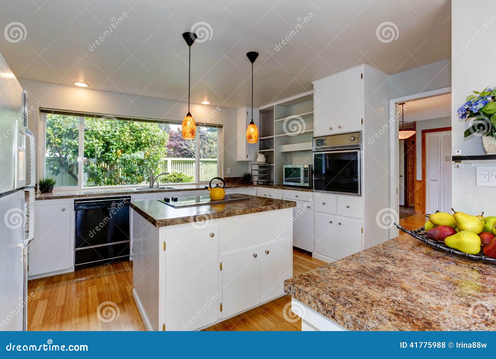 Kitchen room with window stock photo. Image of inside - 41775988