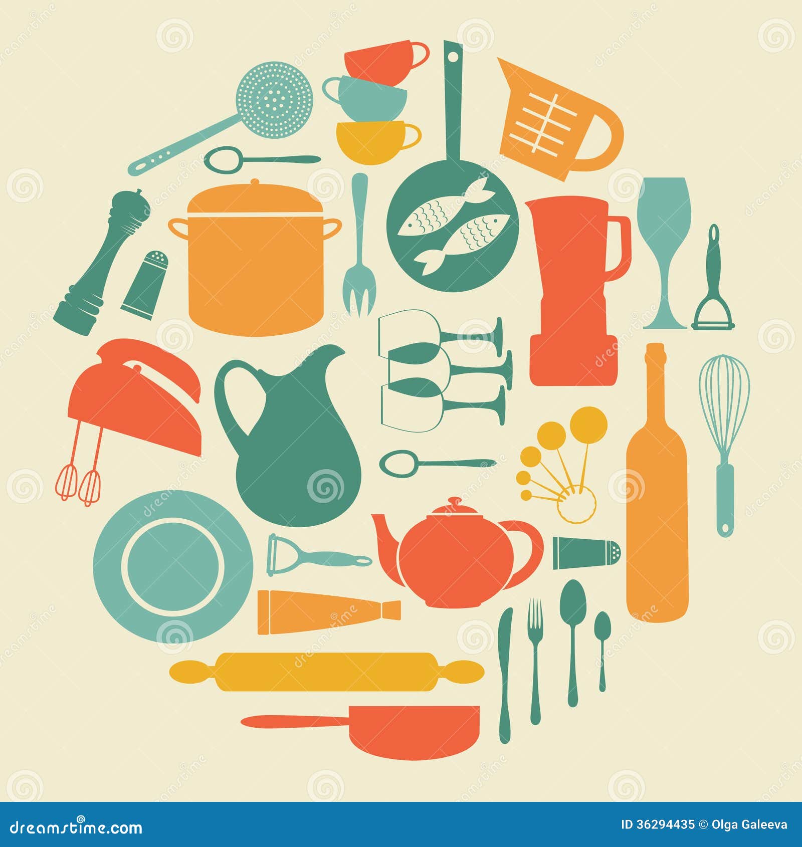 Kitchen Composition Stock Illustrations – 16,756 Kitchen Composition ...