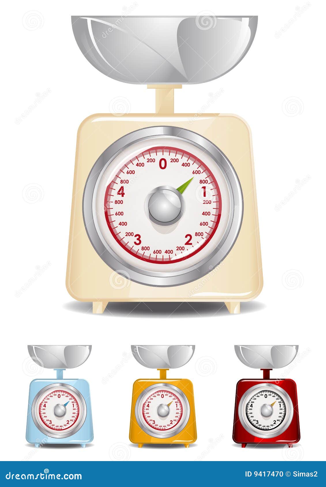 Kitchen Scale stock vector. Illustration of equipment - 9417470