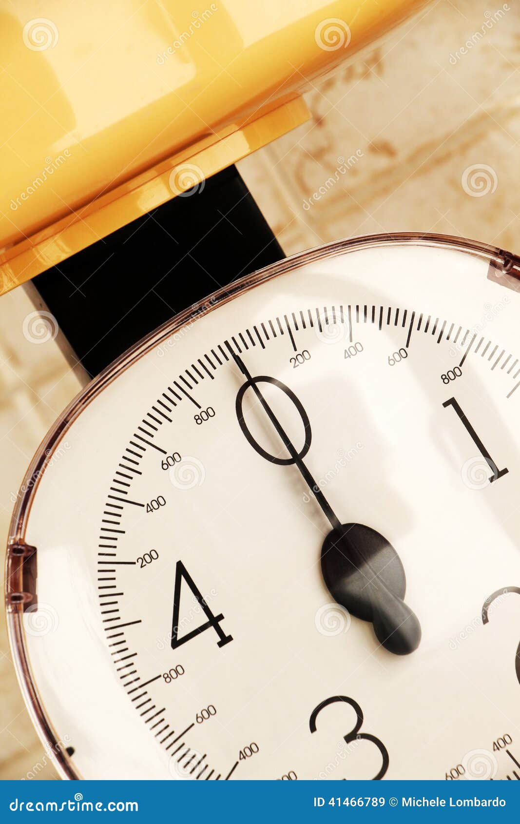 Kitchen Scale, Bright Colours Stock Image - Image of health, healthy ...