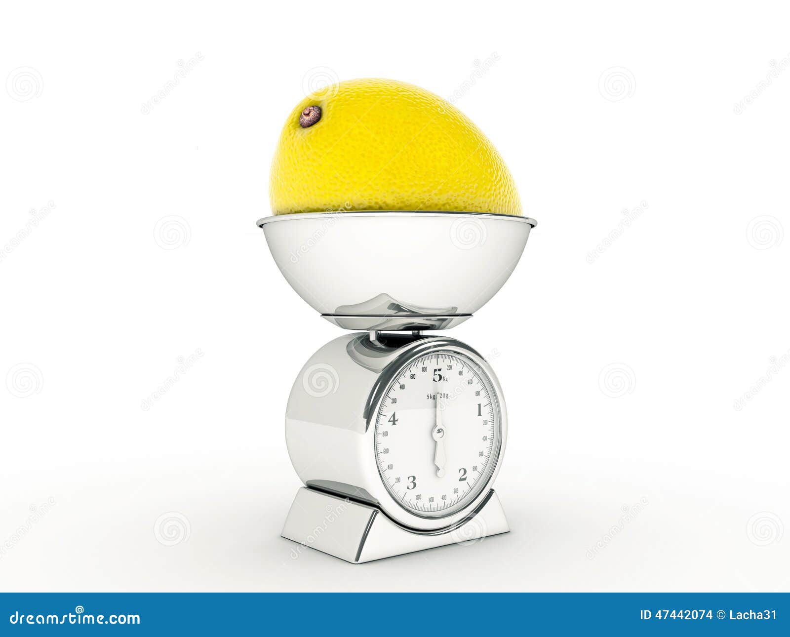 Kitchen Scale with Giant Lemon Stock Photo - Image of food, kitchen ...