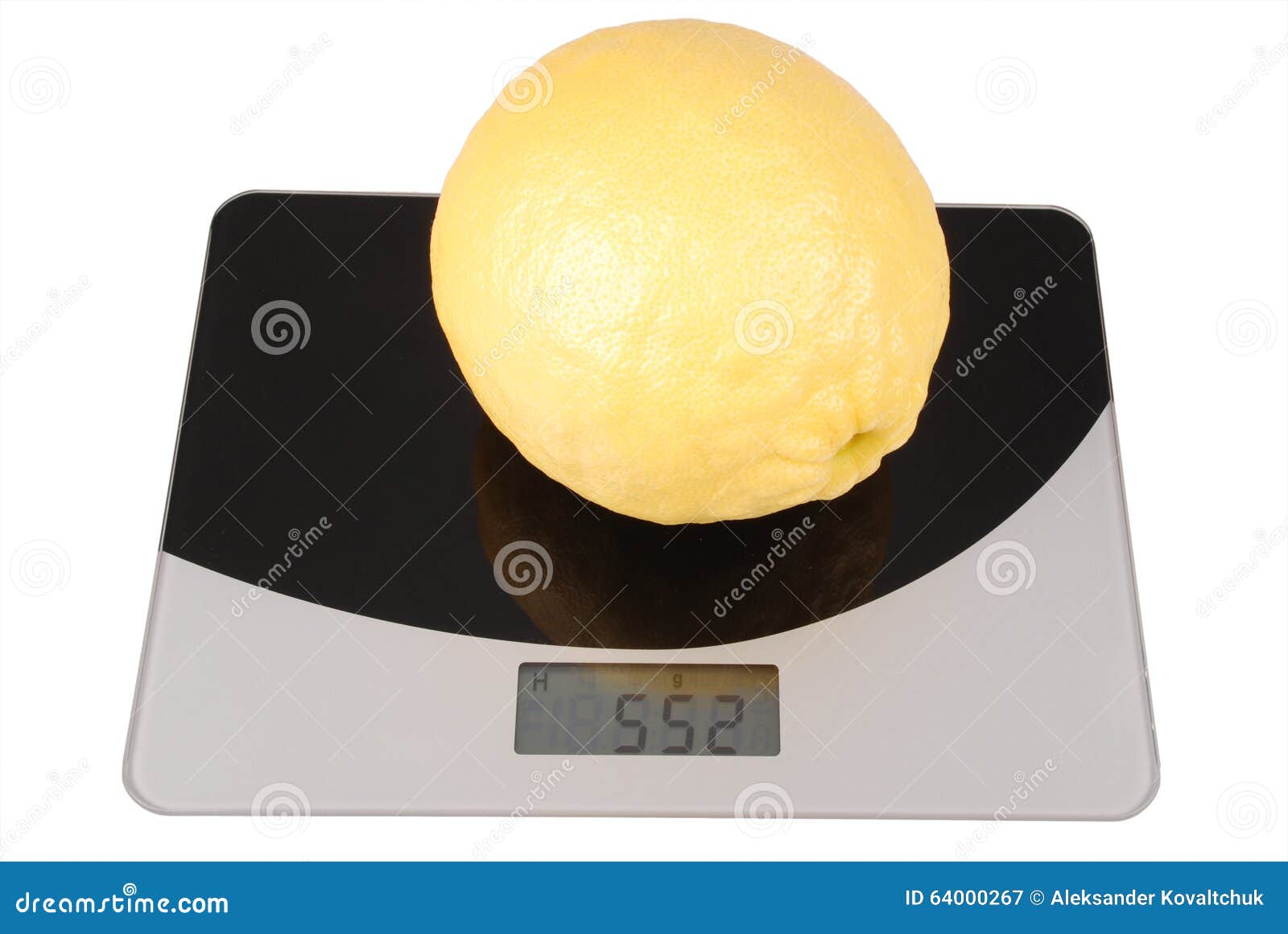 Kitchen Scale with Giant Lemon Stock Image - Image of balance, yellow ...