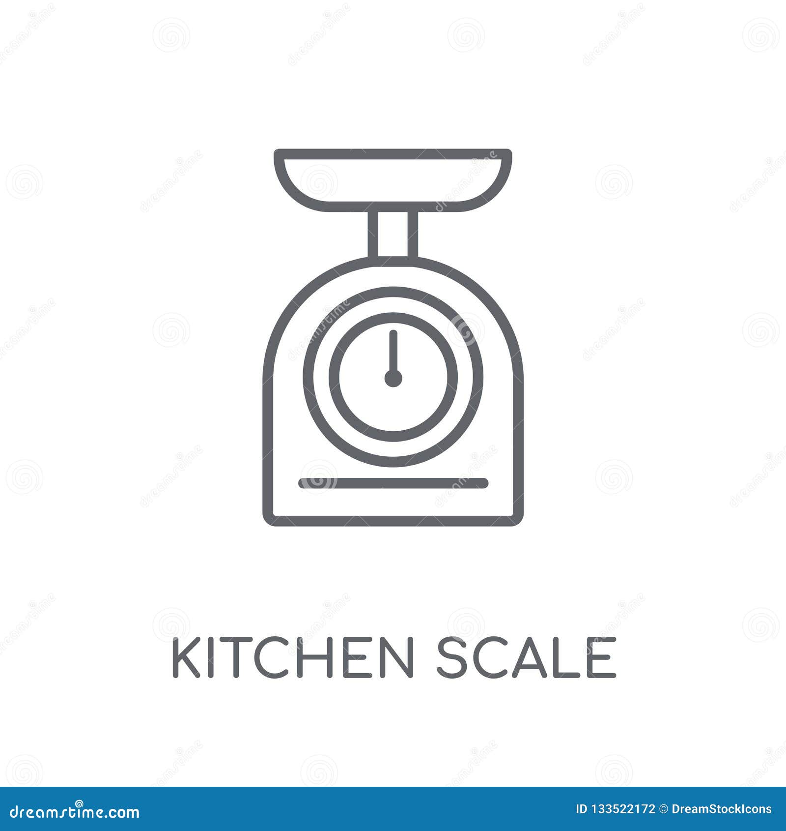 Kitchen Scale Linear Icon. Modern Outline Kitchen Scale Logo Con Stock ...
