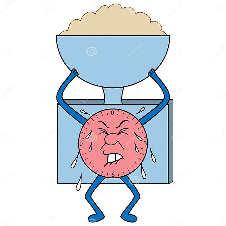 Kitchen Scales Cartoon stock vector. Illustration of humorous - 9627438