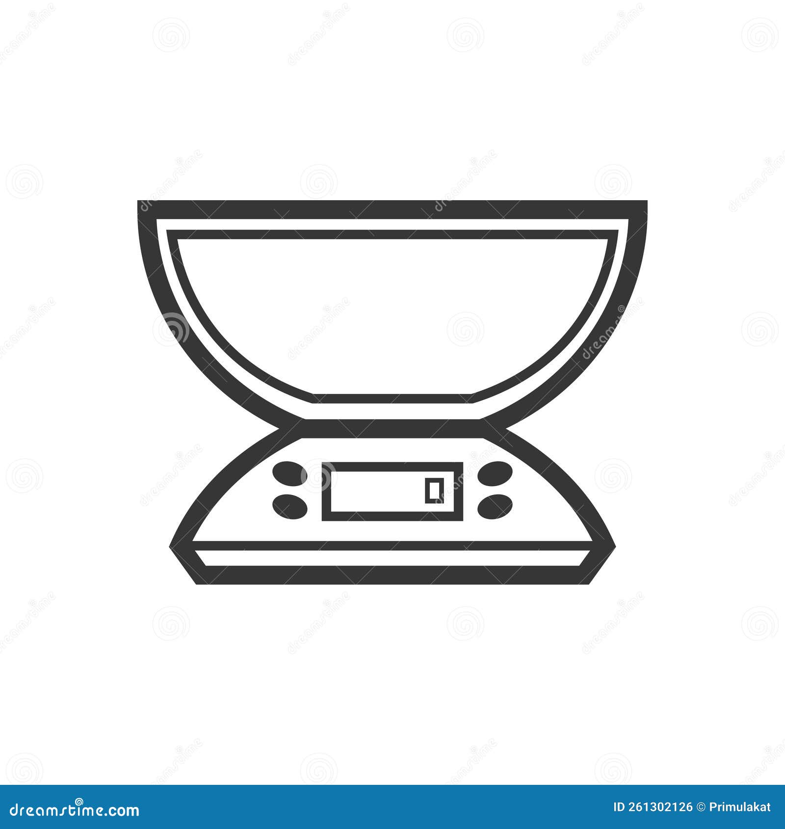 Scales Outline Icon. Vector Black Scale Illustration | CartoonDealer ...