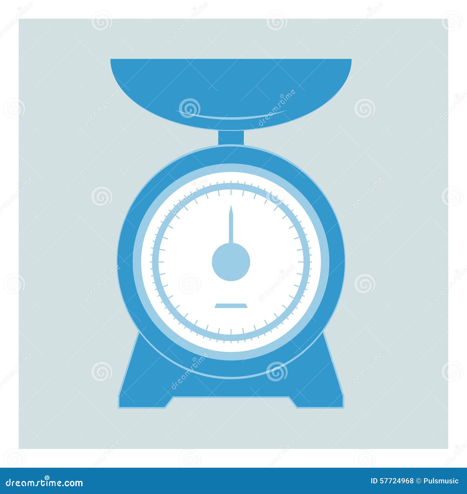 Kitchen Scales Thin Line Icon. Weight Vector Illustration Isolated On ...