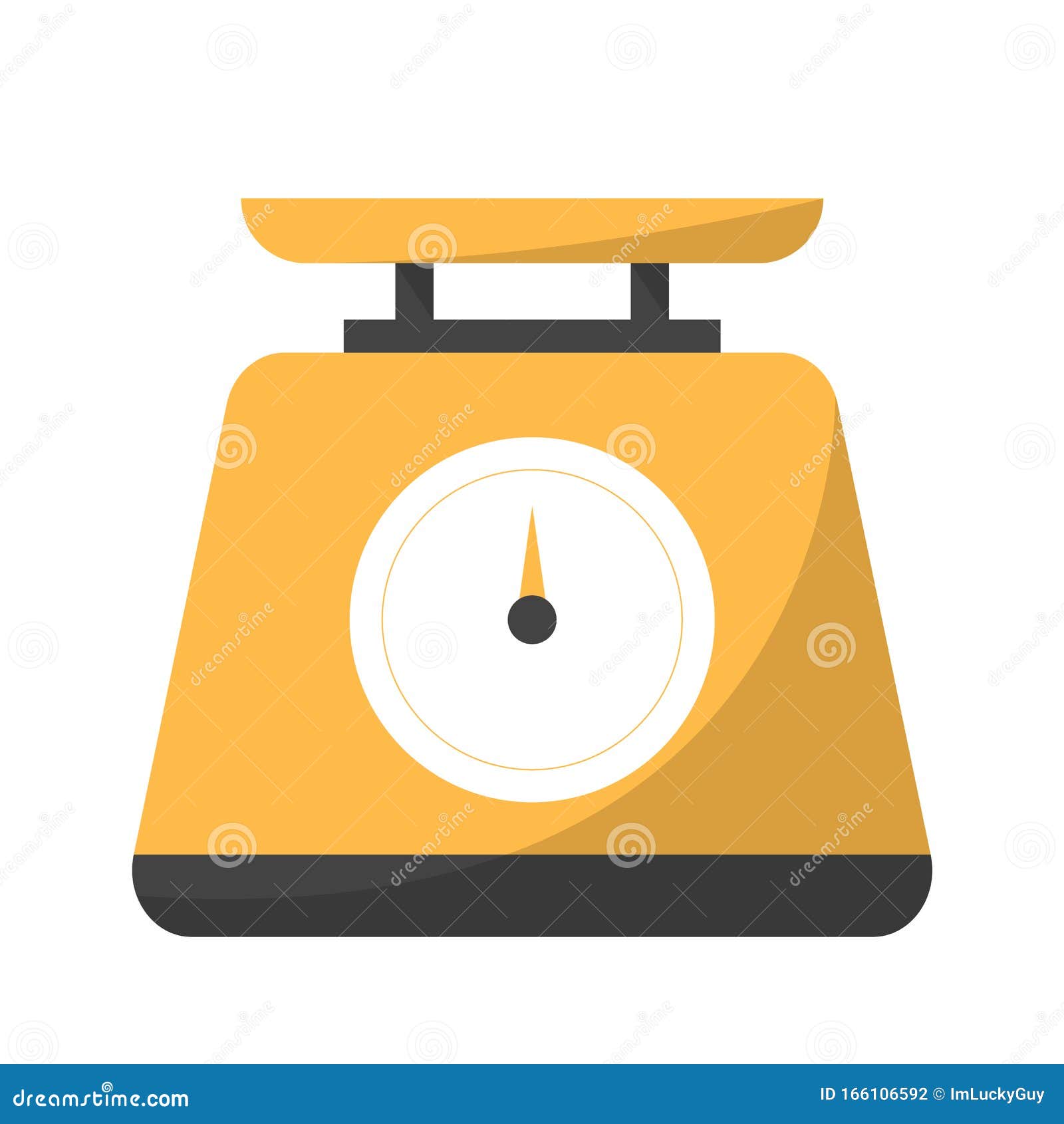Kitchen Scales Vector Isolated. Object for Weight Measurement Stock ...