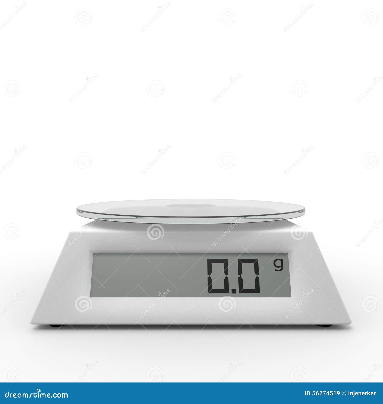 Kitchen Scales on a White Background Stock Image - Image of ...