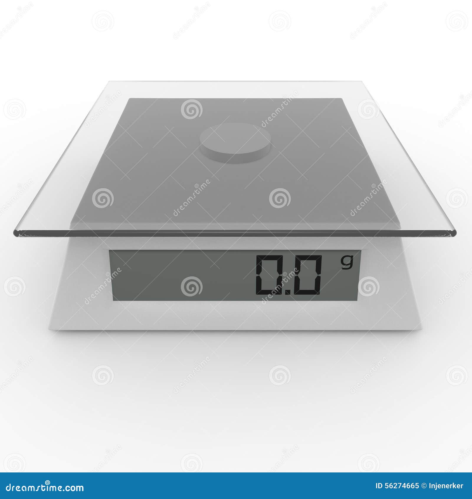 Kitchen Scales on a White Background Stock Illustration - Illustration ...