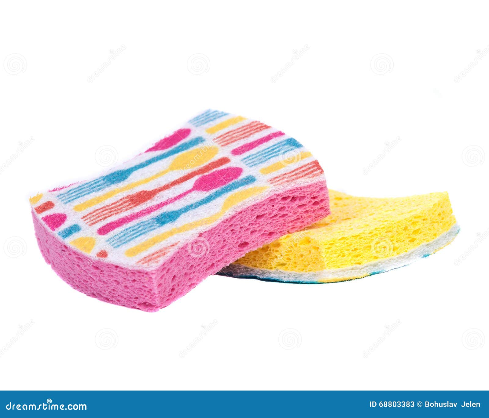 Kitchen scrubbing sponges stock image. Image of object - 68803383