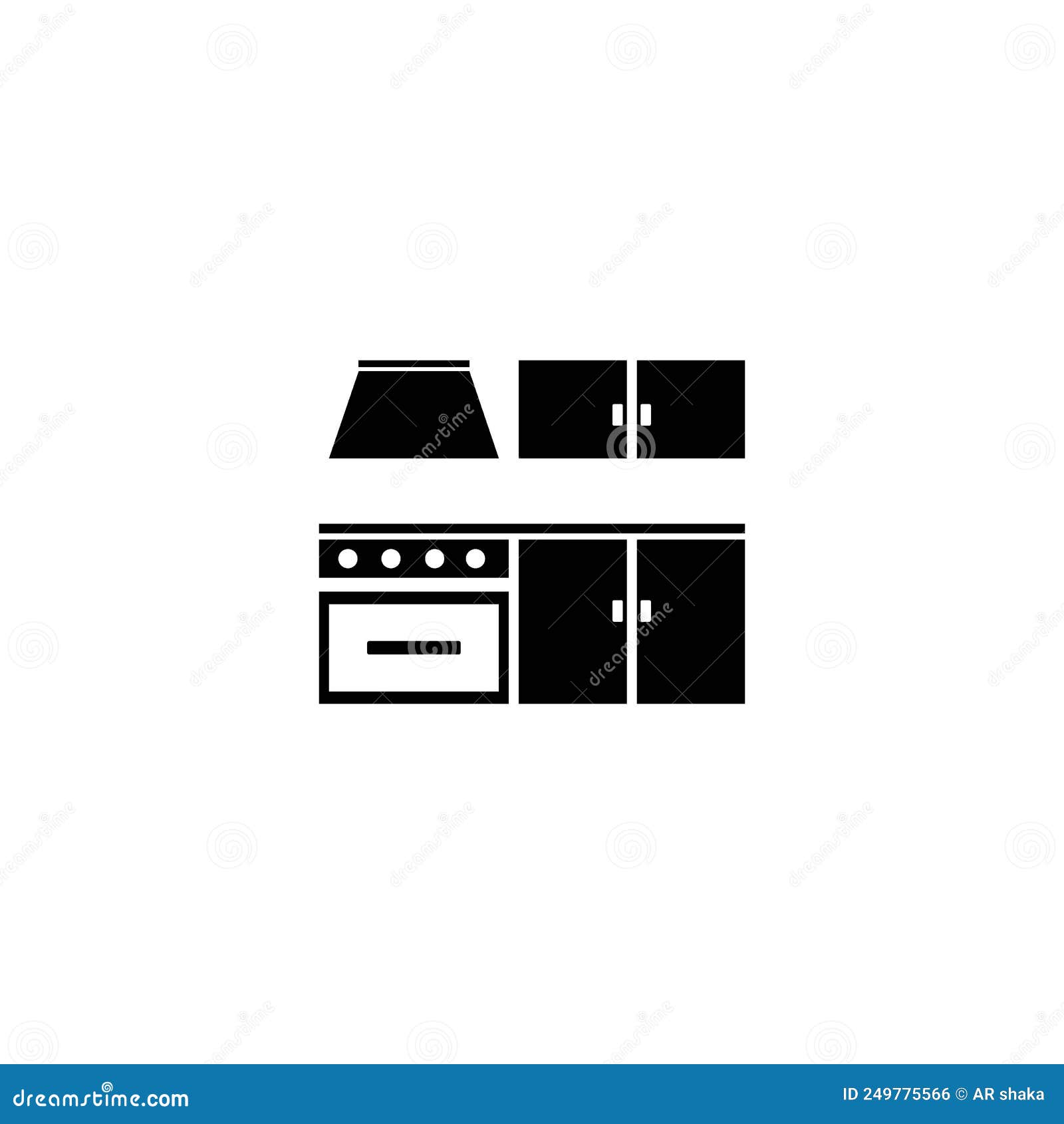 Kitchen Set Icon Logo, Vector Design Stock Vector - Illustration of ...
