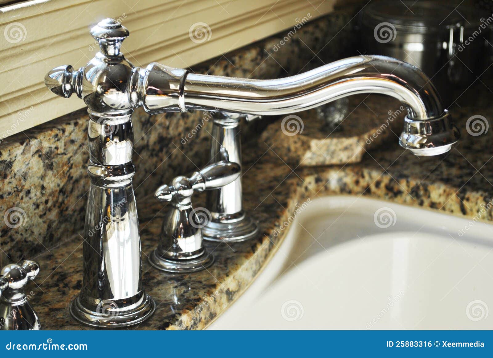 Kitchen Silver Faucet stock photo. Image of cold, plumbing - 25883316
