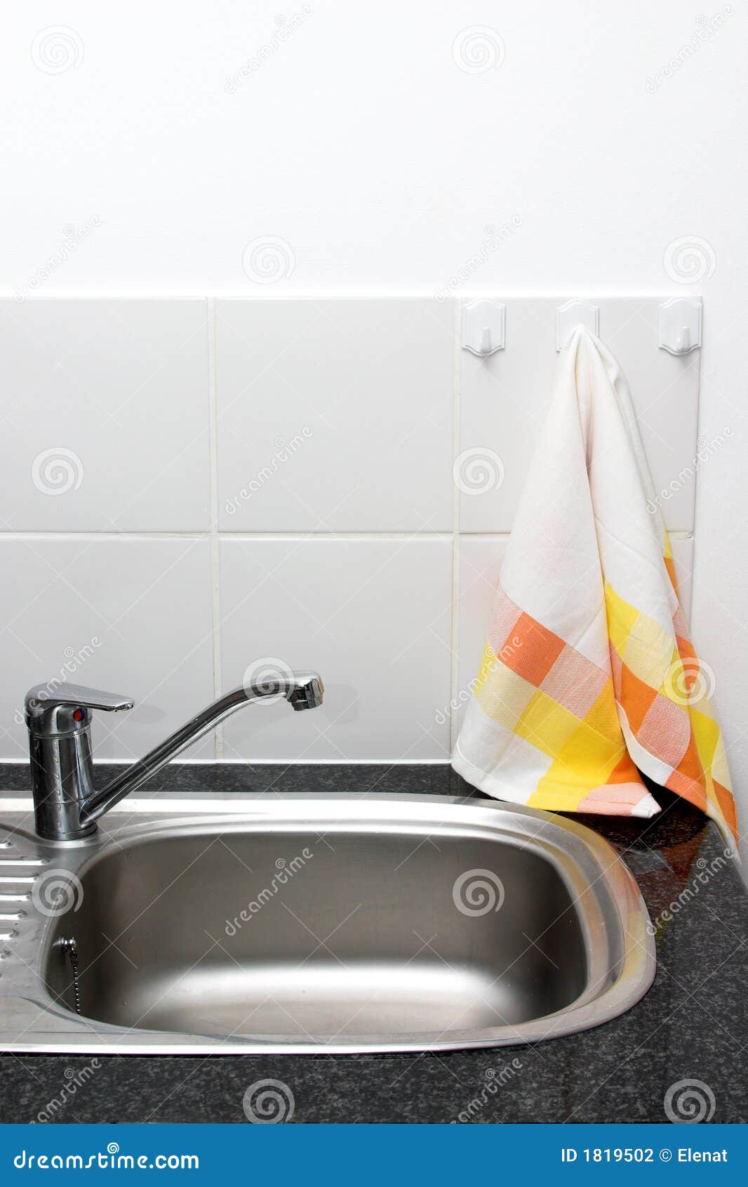 Kitchen sink. stock photo. Image of light, sink, water - 1819502