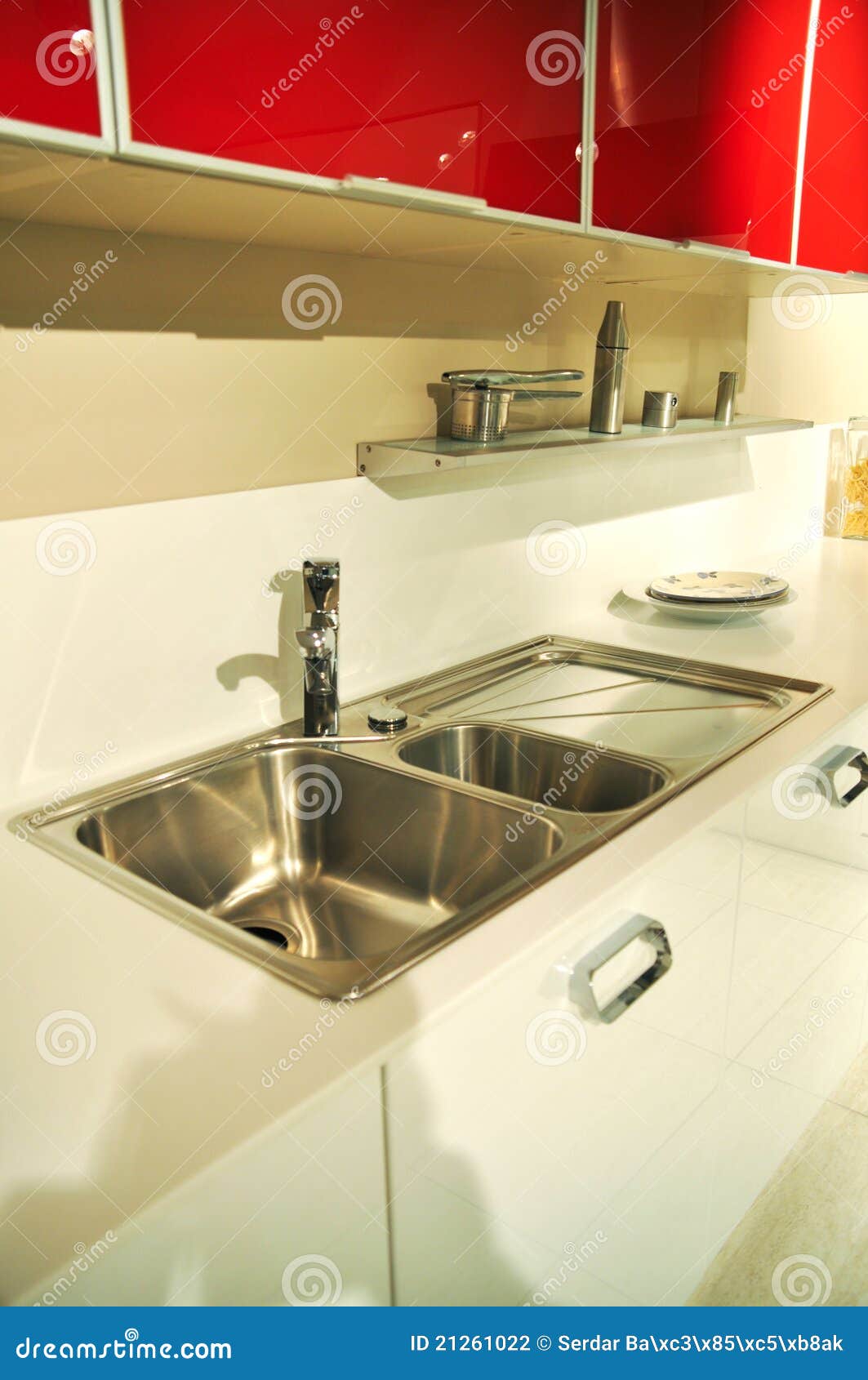 Kitchen sink stock photo. Image of detergents, detail - 21261022