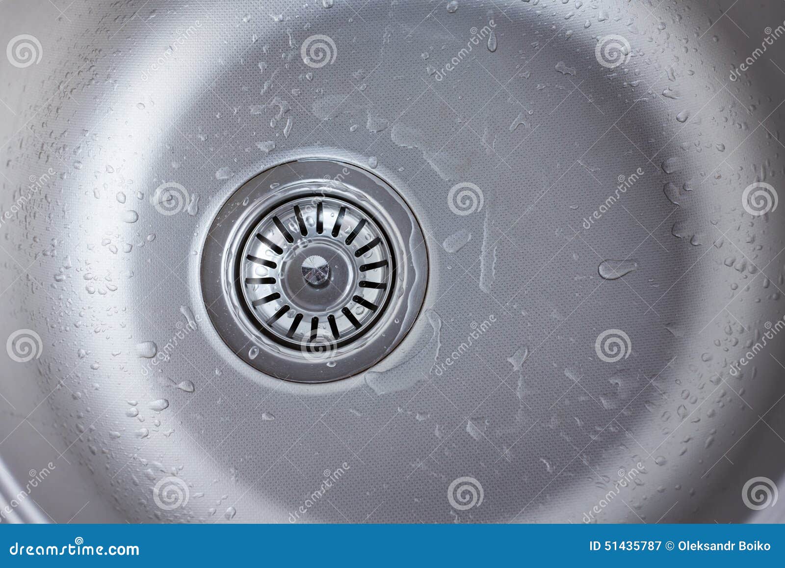 Kitchen sink close up stock image. Image of flushing - 51435787