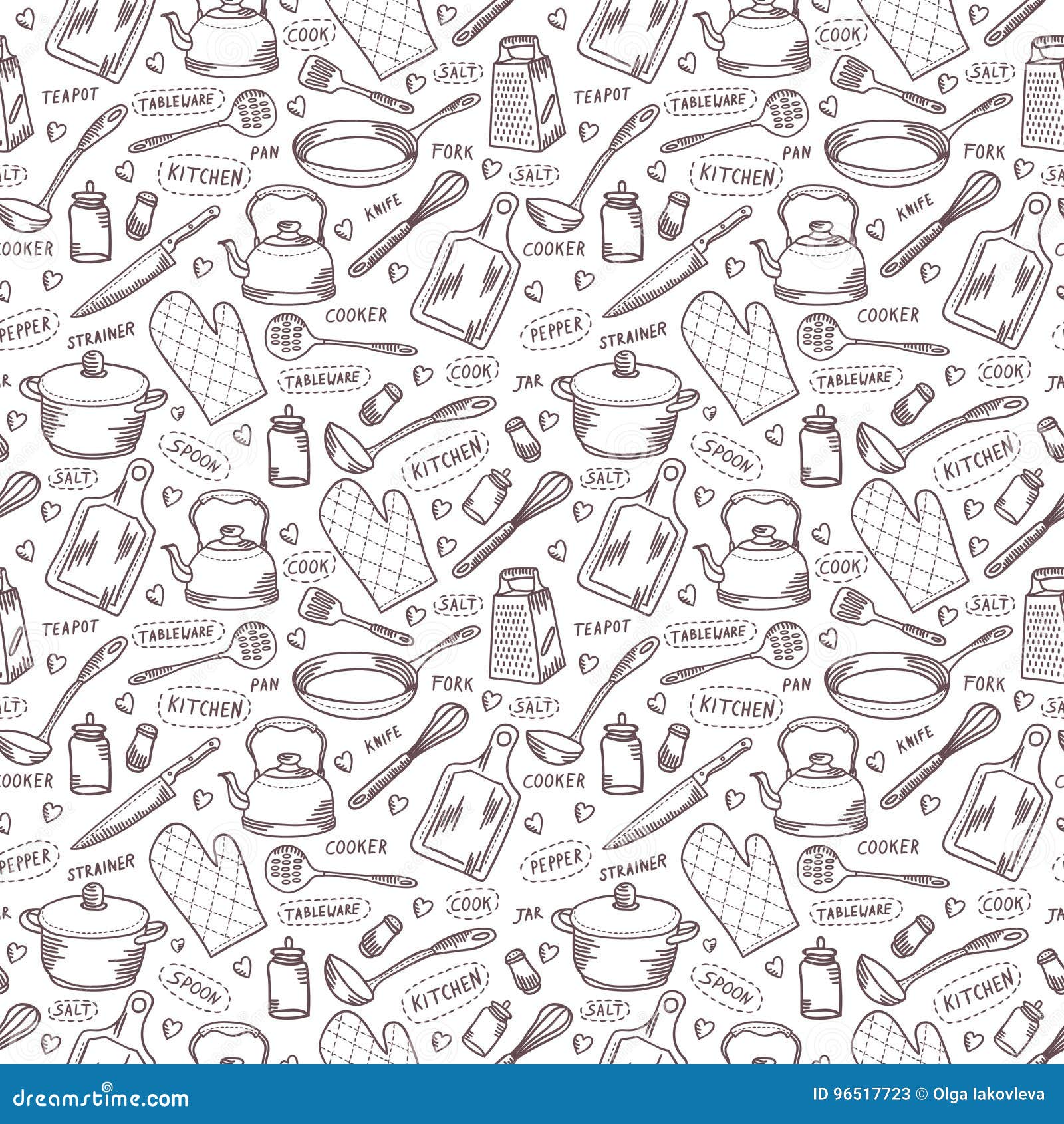 Cooking Monochrome Design Texture in Colors of White and Brown Stock ...