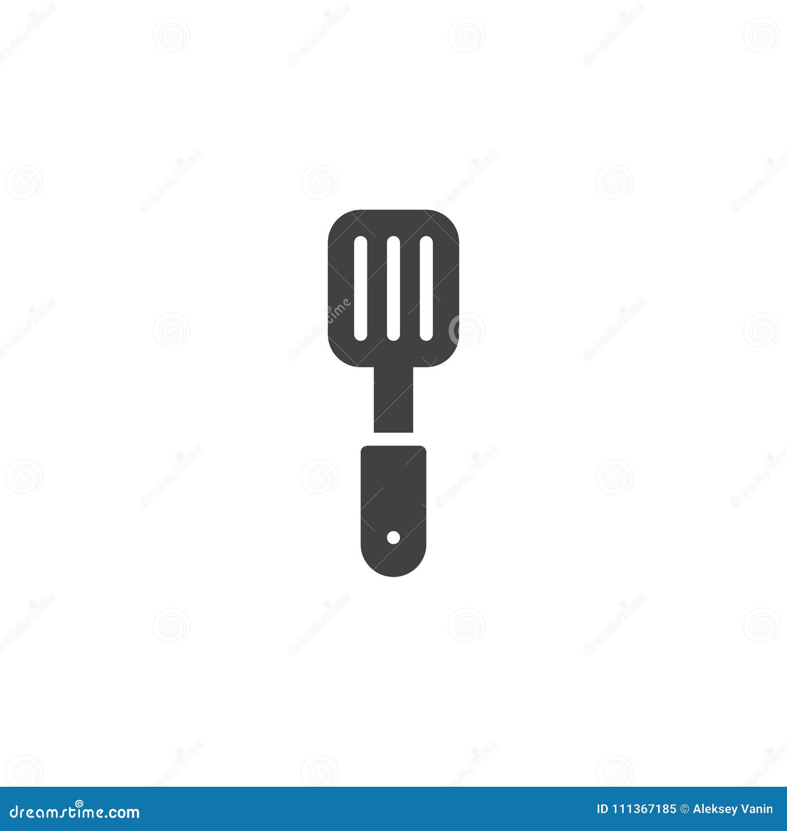 Kitchen Spatula Vector Icon Stock Vector - Illustration of cutlery ...