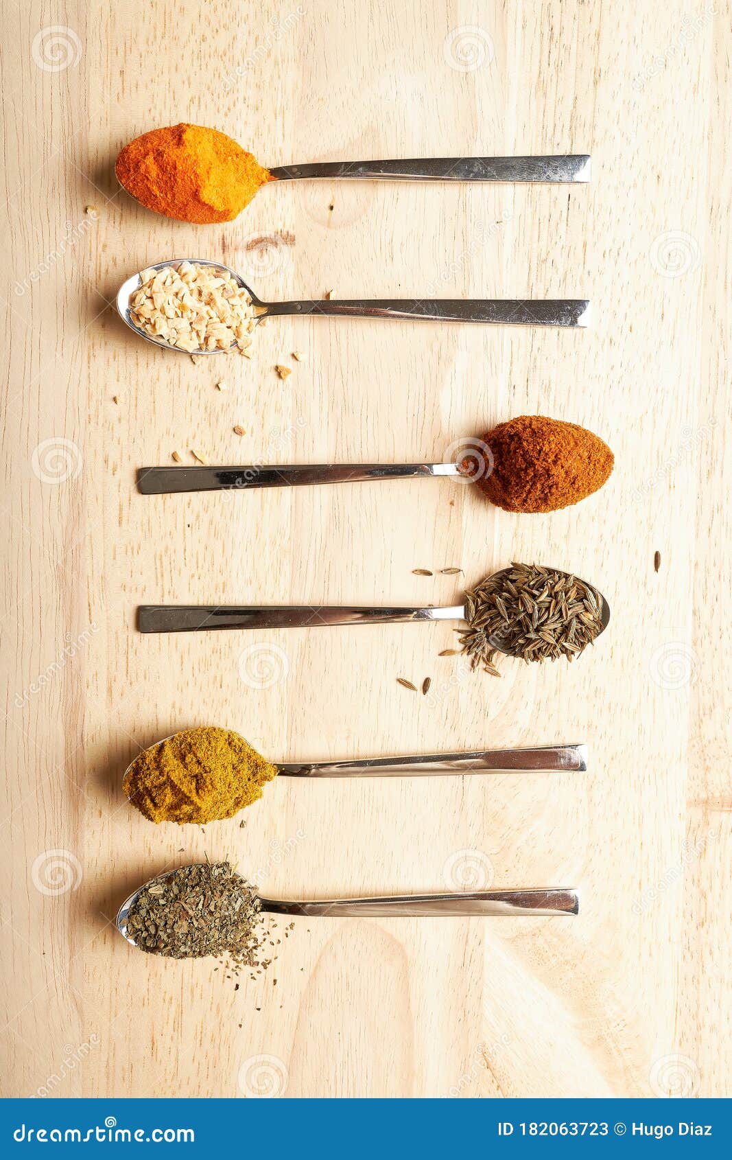 Kitchen Spices on a Wooden Board Stock Image - Image of food, menu ...