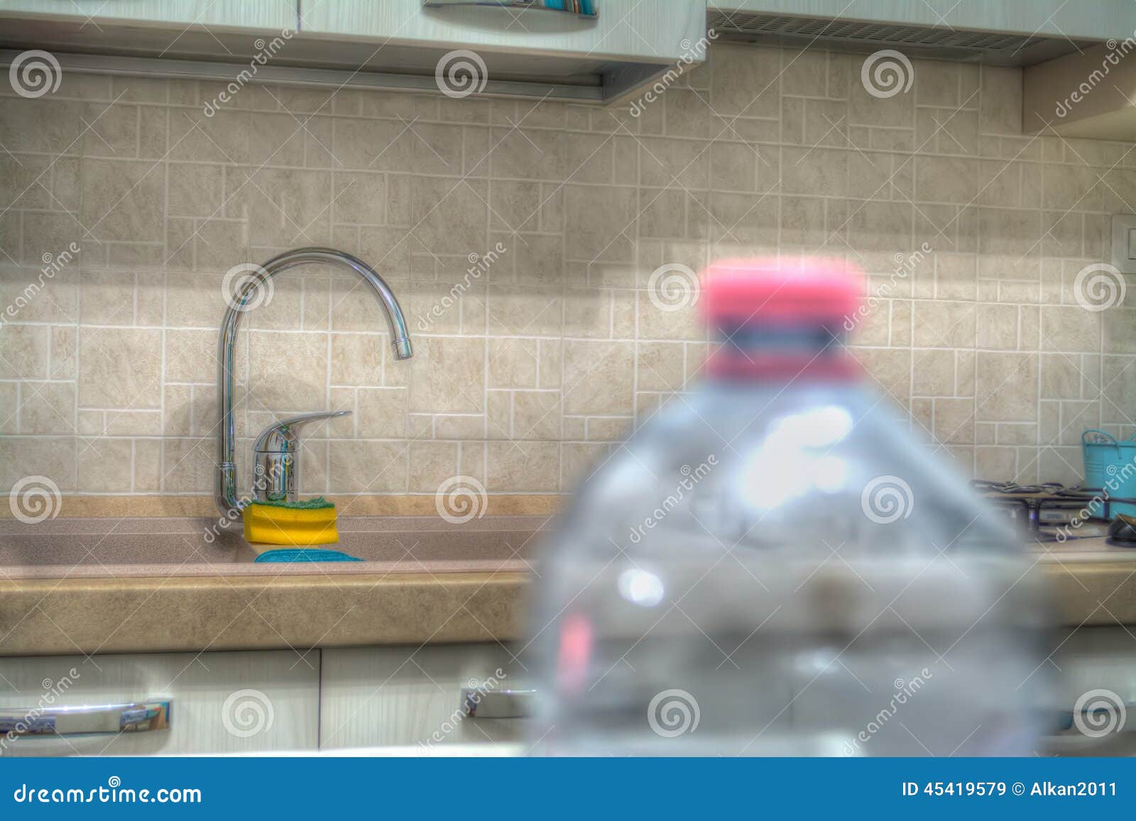 Kitchen spigot stock image. Image of plastic, food, knob - 45419579